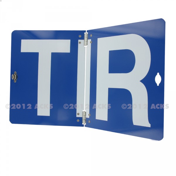 ACKS - Plaque TIR alu pliable vertical format 400 x 250 ACKS - Plaque TIR alu pliable vertical format 400 x 250